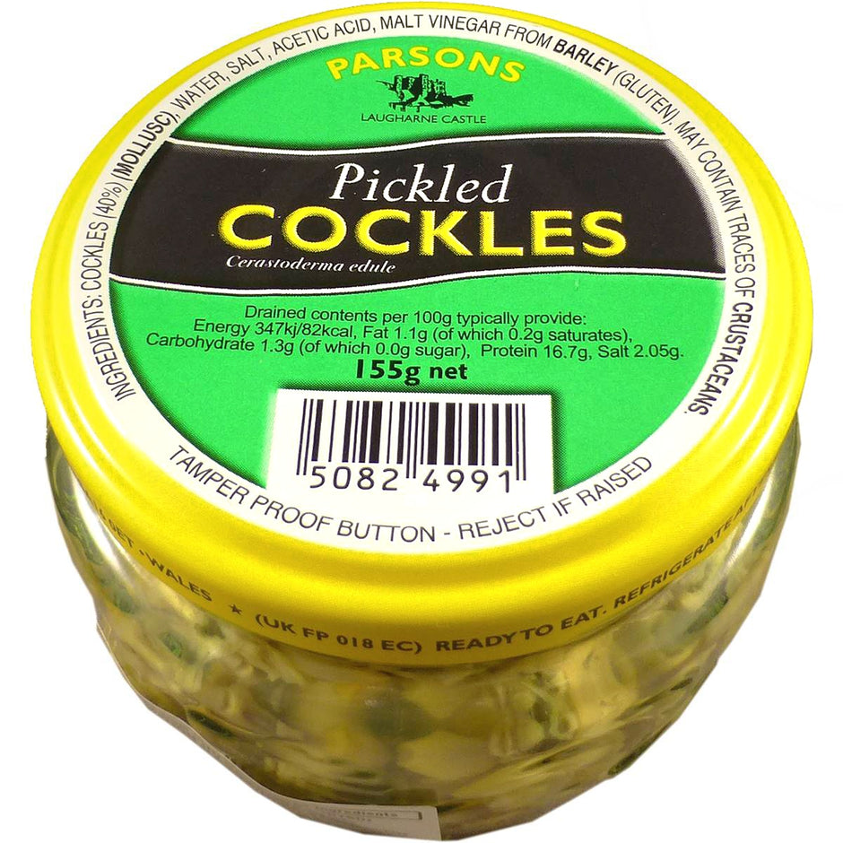 Parsons Pickled Cockles Jar 155G ( BB 30/04/2027 ) – Eurofood