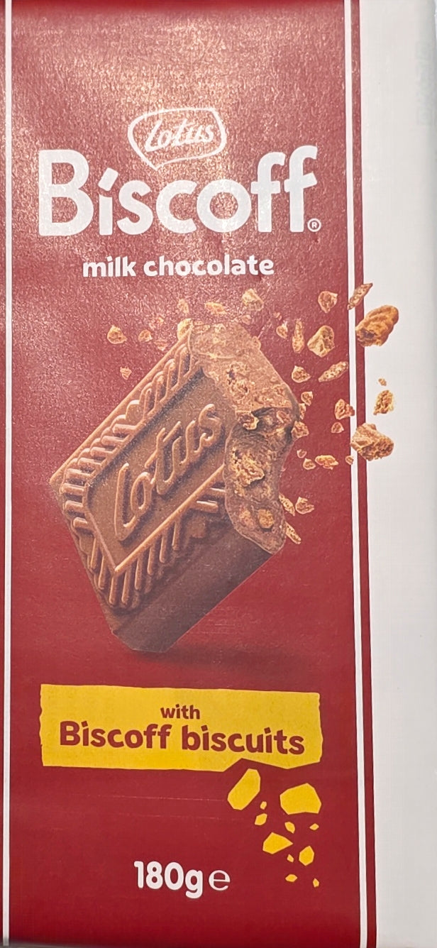 Lotus Biscoff Milk Chocolate Bar With Biscoff Spread 180G ( BB 03/03/2 ...