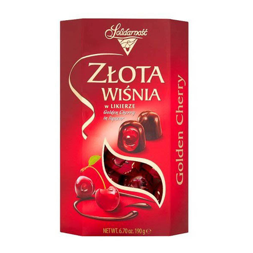 Solidarnosc Zlota Wisnia Polish Chocolate Cherry in Liqueur 190g ( BB ...